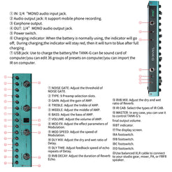 Yuimer TANK-G Latest V2 Version Multi-Effects Pedal Effector for Elect ...