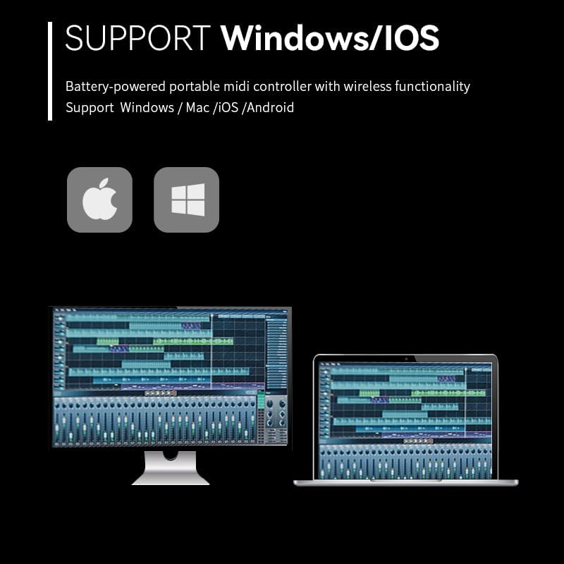 M-VAVE SMC PAD Pocket Bluetooth MIDI Pad Controller 16 Pads - DAW Comp ...